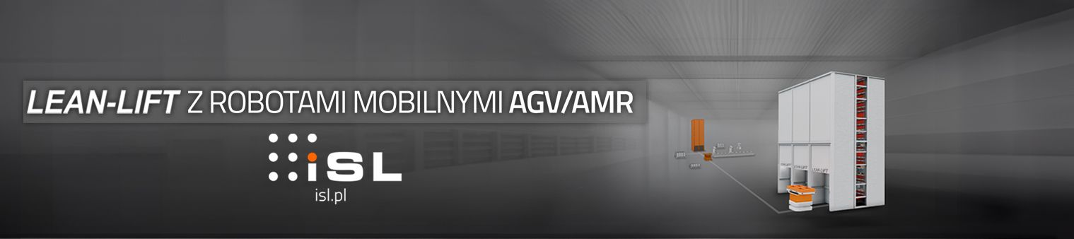 Roboty mobilne AMR/AGV we współpracy z Lean-Lift